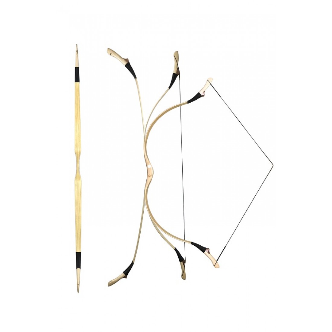 LAMINATED WOLF - LAMINATED MONGOL TRADITIONAL RECURVE BOW FROM KASSAI